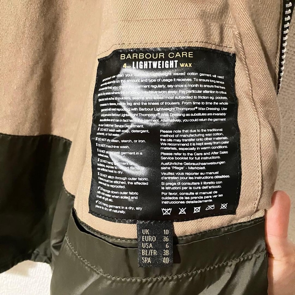 Barbour MARGARET HOWELL Oil Jacket Spey Short Length Silver Zip S ...