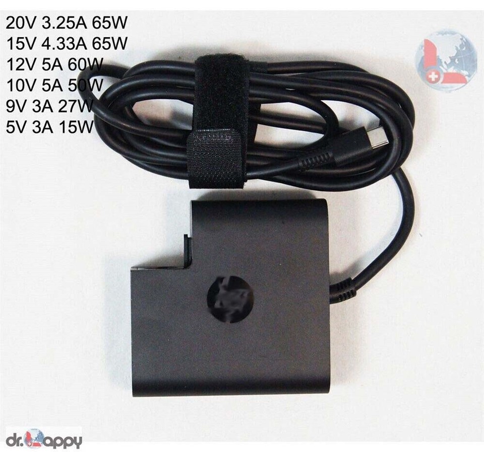 65W Type USB-C Adapter Charger Compatible HP M52944-001 M54350-001 TPN ...