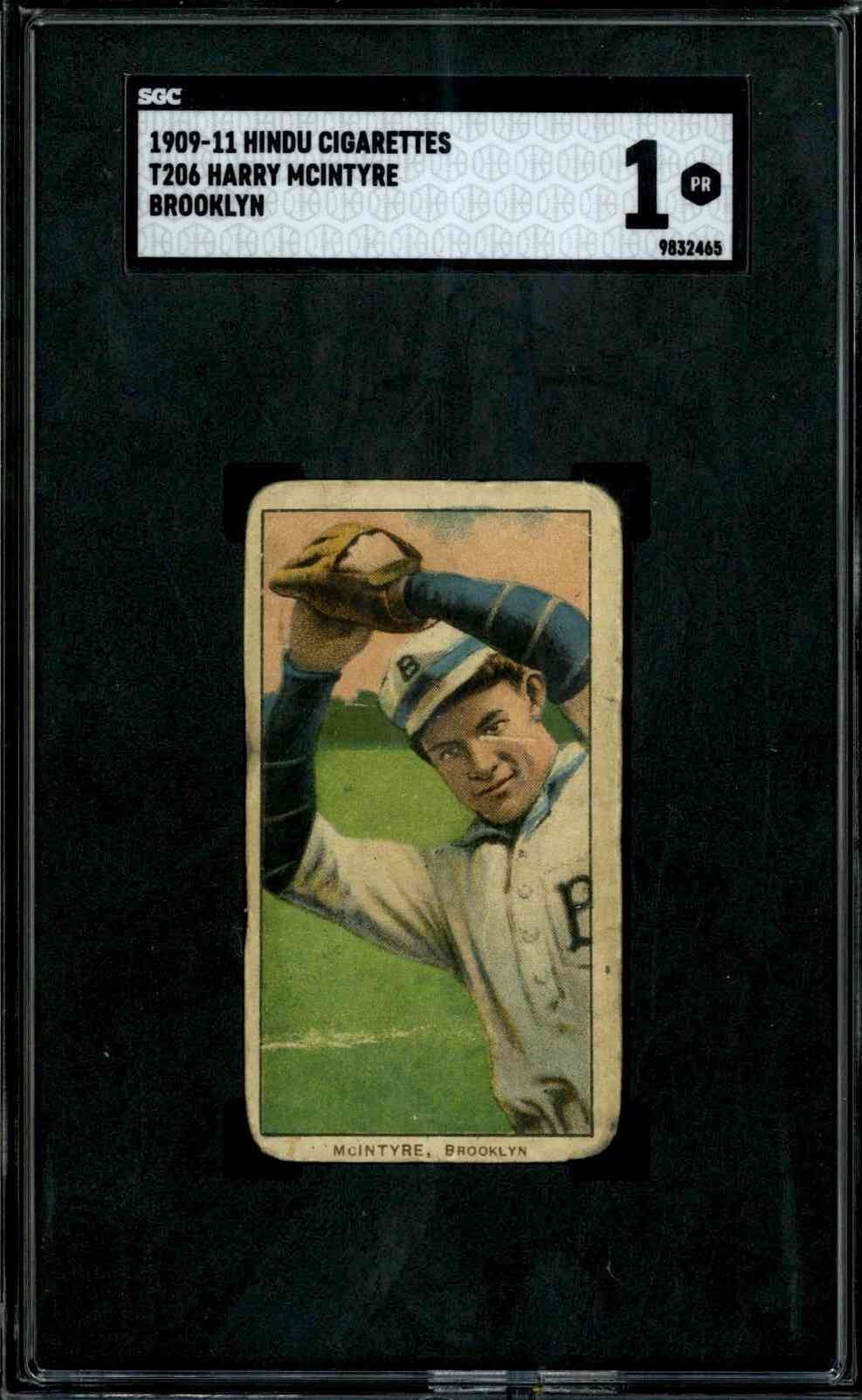 1909 T206 Harry McIntyre (Brooklyn) - SGC 1 Hindu | eBay