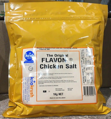 CHICKEN SALT BULK 1kg POUCH BY KRIO KRUSH ORIGINAL FLAVON QUALITY SALTS ...