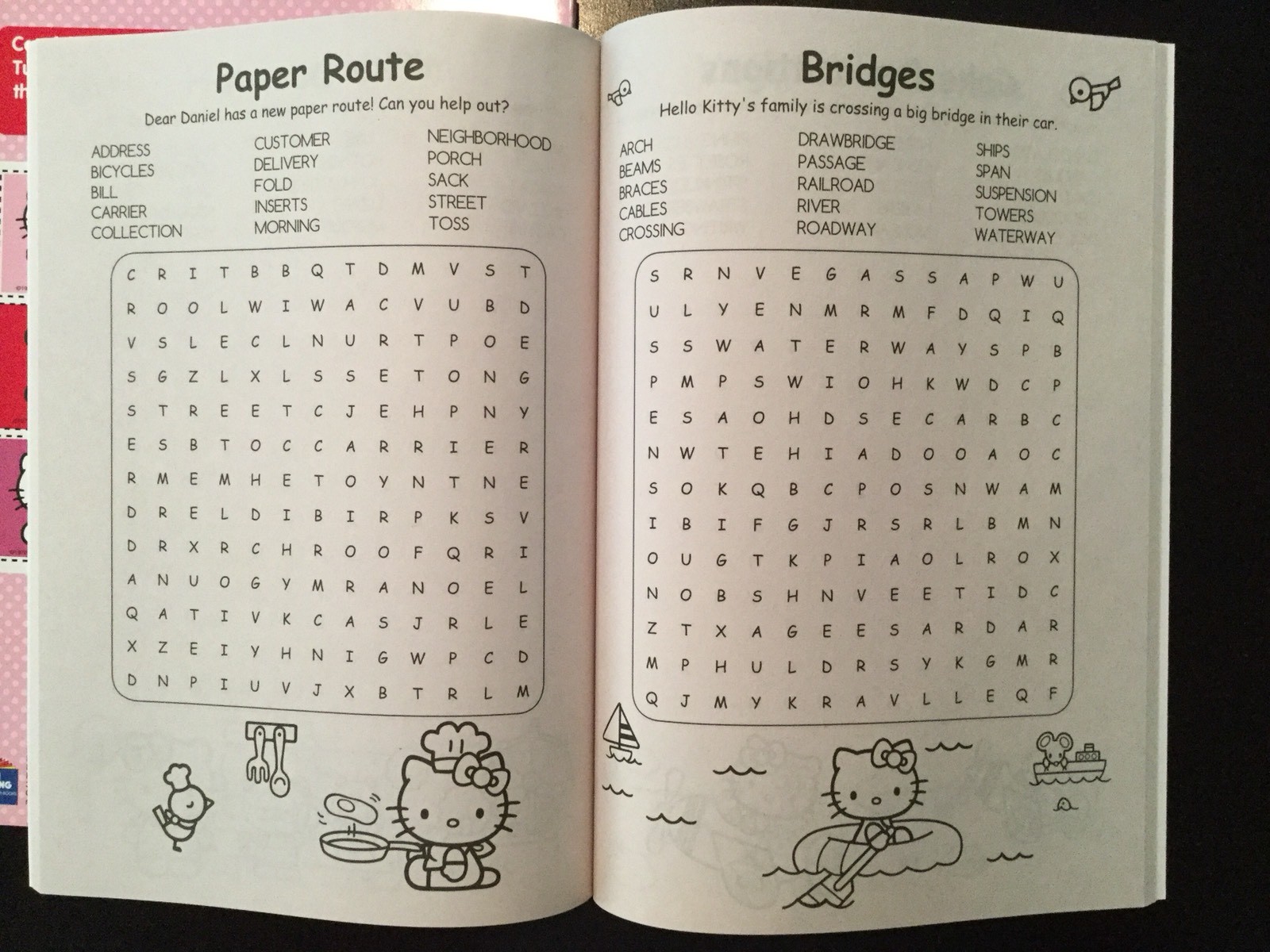 2 Hello Kitty Word-finds Volume 3-4 81 Word Search Puzzles per Book for ...