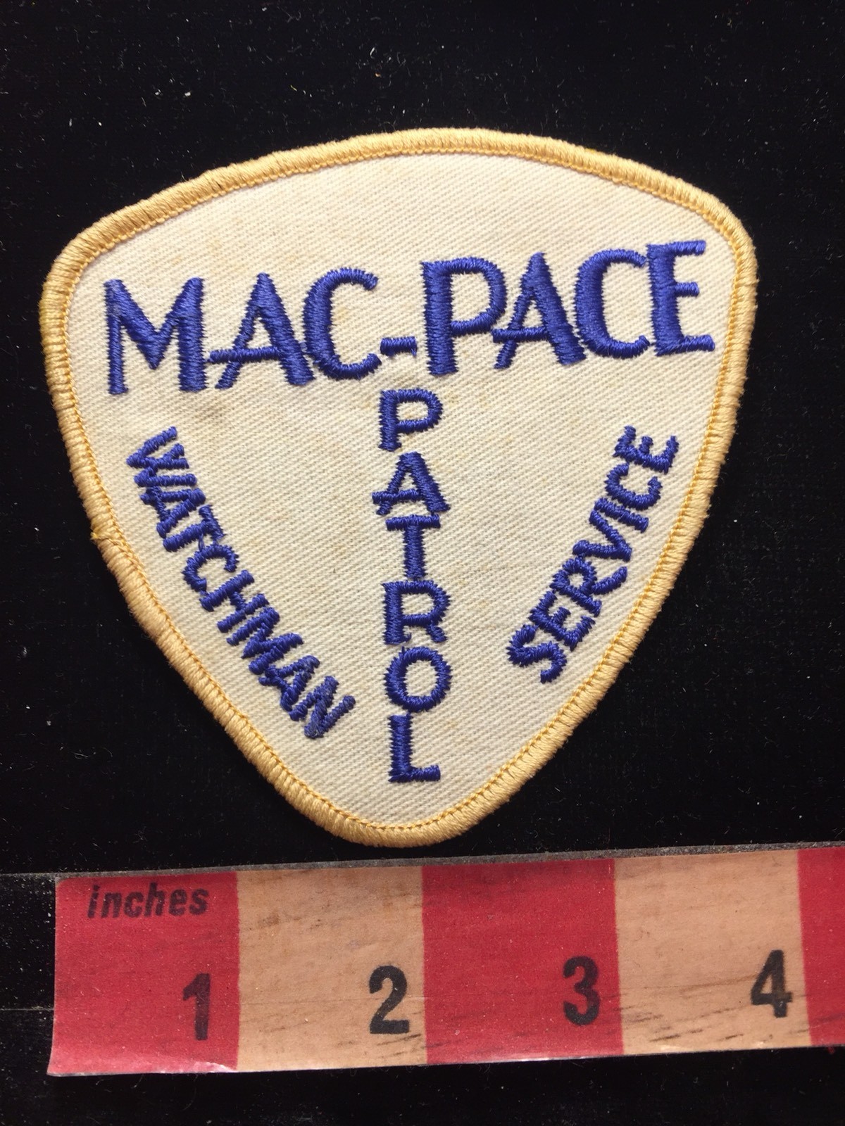 Vtg MAC PACE PATROL WATCHMAN PATROL SERVICE Security Guard Patch 85J | eBay