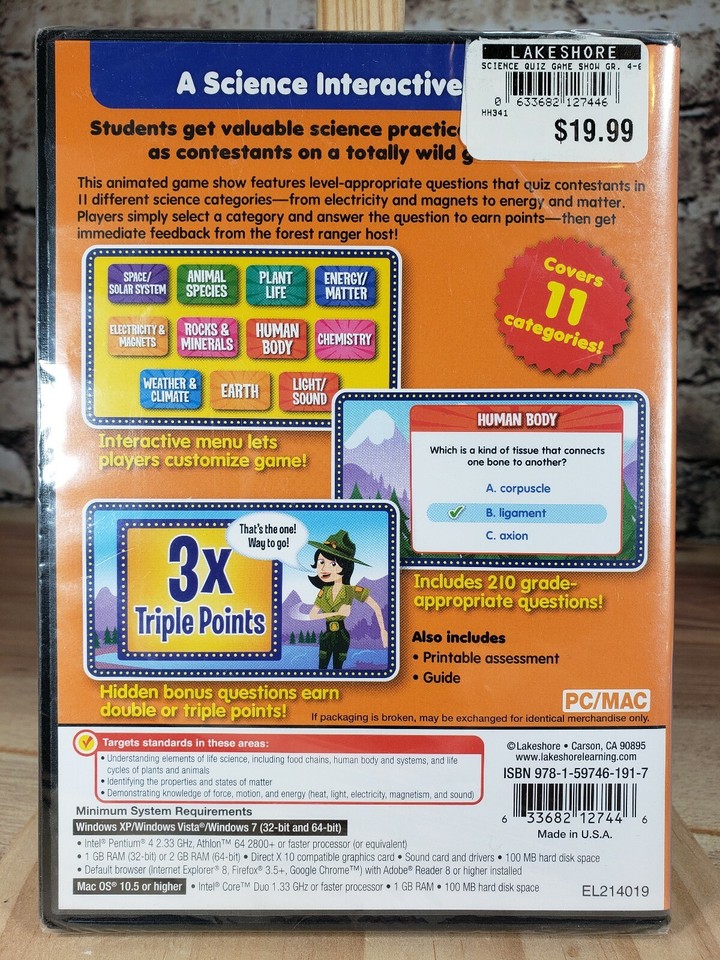 Lakeshore Science Quiz Game Show - Gr. 4-6 - Single License CD-ROM NEW ...