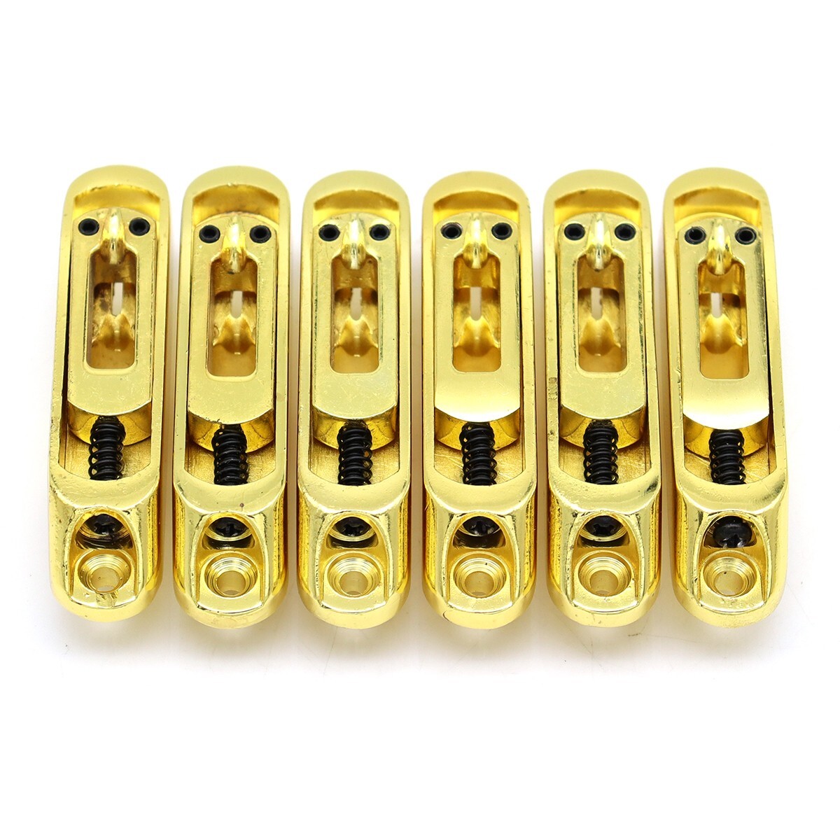 6 Strings Bass Bridge Saddles Heavy Duty Individual Bass Bridge ...