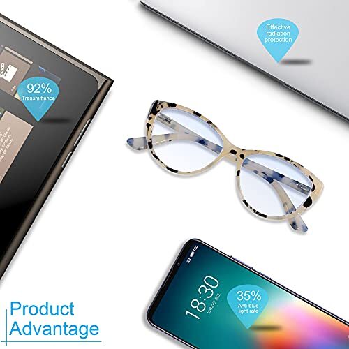 Blue Light Blocking Glasses Women Bluelight Blocker Computer Cateye ...