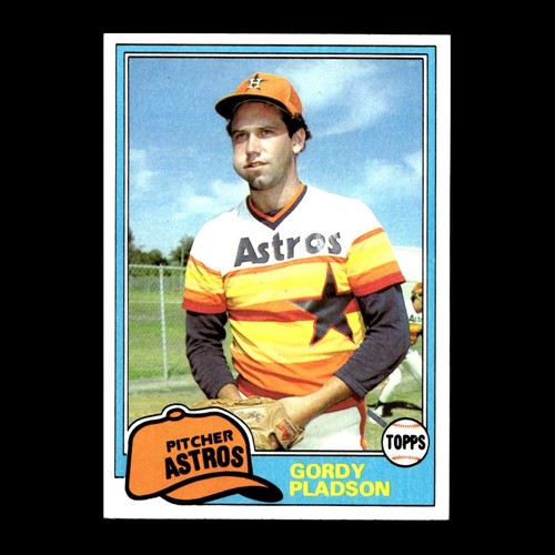 Gordy Pladson 1981 Topps Rookie Houston Astros #491 Nice! 2 | eBay