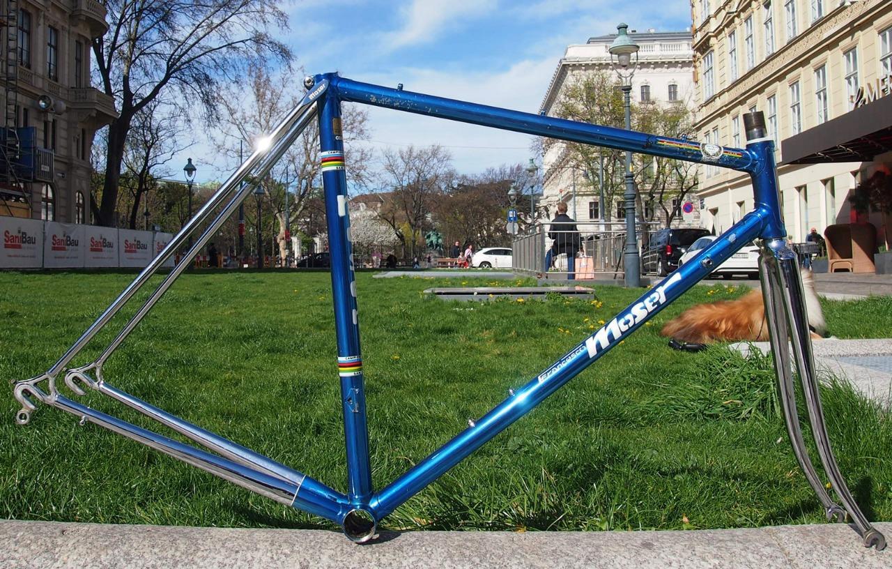 1980s Francesco MOSER CROMOVELATO Road Bike Columbus Steel Frame + Fork ...