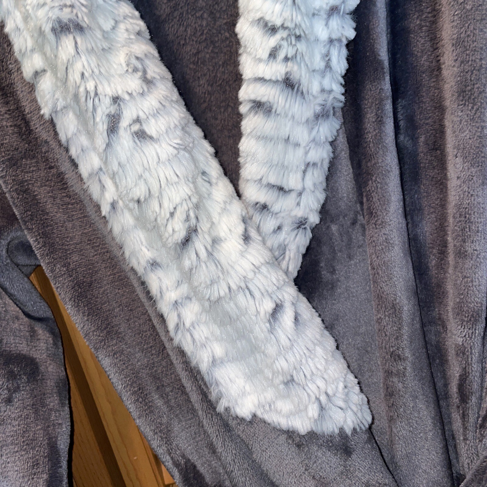 Carol Hochman Grey Housecoat Robe Large - Gem