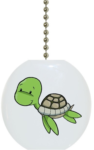 Baby Sea Turtle Nautical Solid CERAMIC Ceiling Fan Light Lamp Pull | eBay