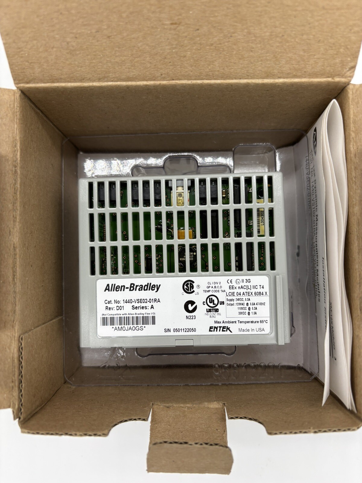 NEW OPEN BOX Allen Bradley 1440-VSE02-01RA XM-122 gSE Vibration Module ...