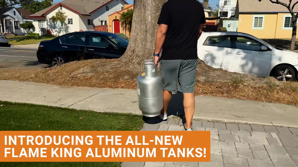 Flame King 40 LB Aluminum Lightweight Cylinder with Premium OPD Valve ...