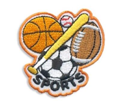 Girl Boys Cub SPORTS Fun Patches Crests Badge SCOUT GUIDE soccer ...