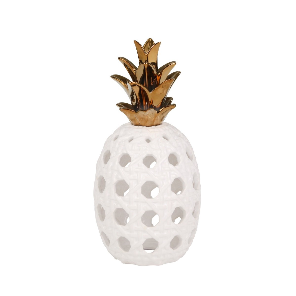 White Ceramic Pineapple