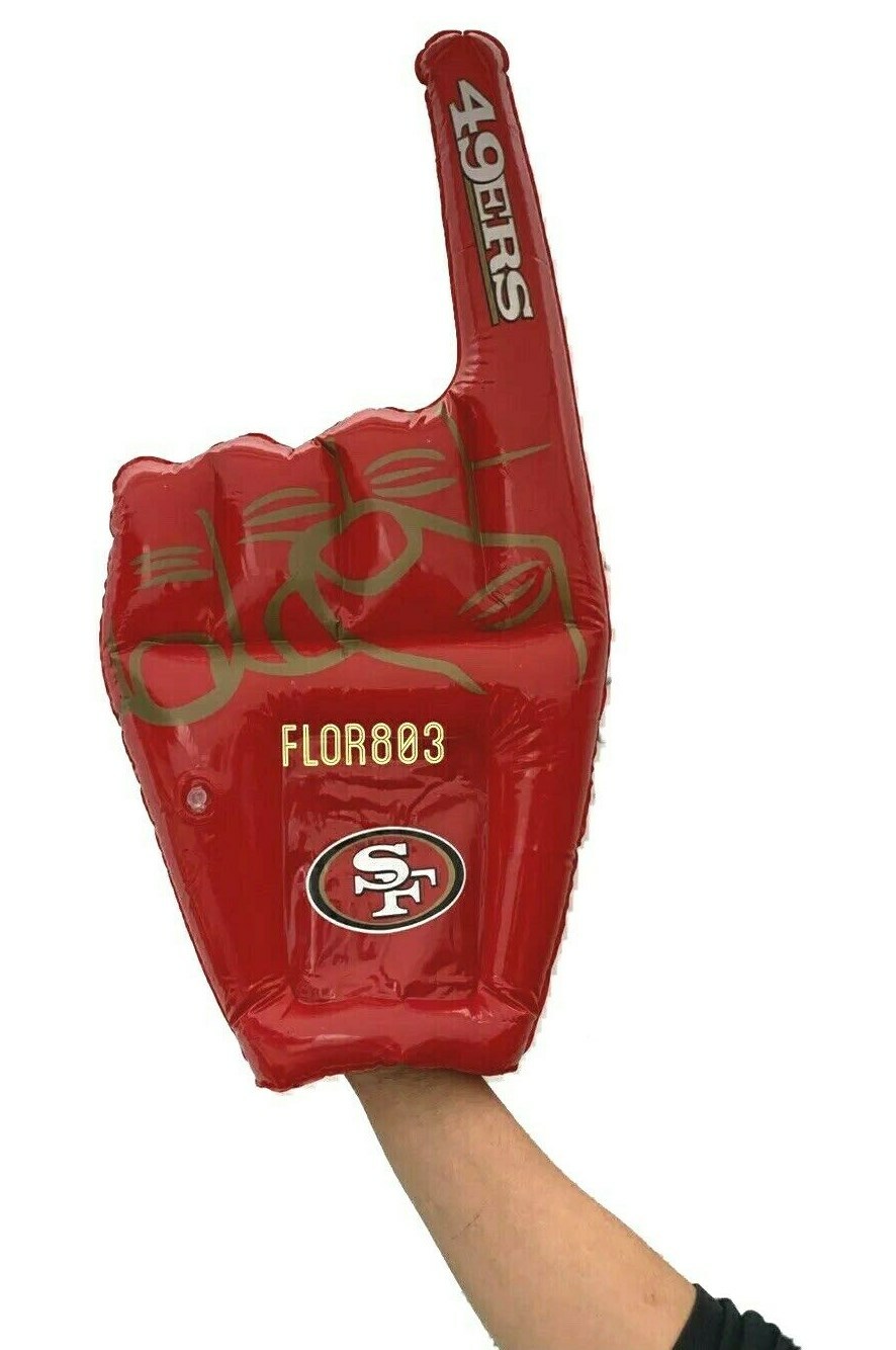 San Francisco 49ers NFL Inflatable #1 Finger -Fit Most Hand Sizes | eBay