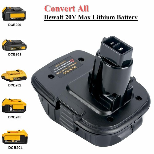 DEWALT DCA1820 20V Battery Adapter - Black/Yellow for sale online | eBay