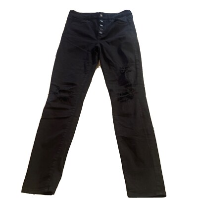 American Eagle Next Level Stretch Hi-Rise Jegging Size 8 Reg Black ...