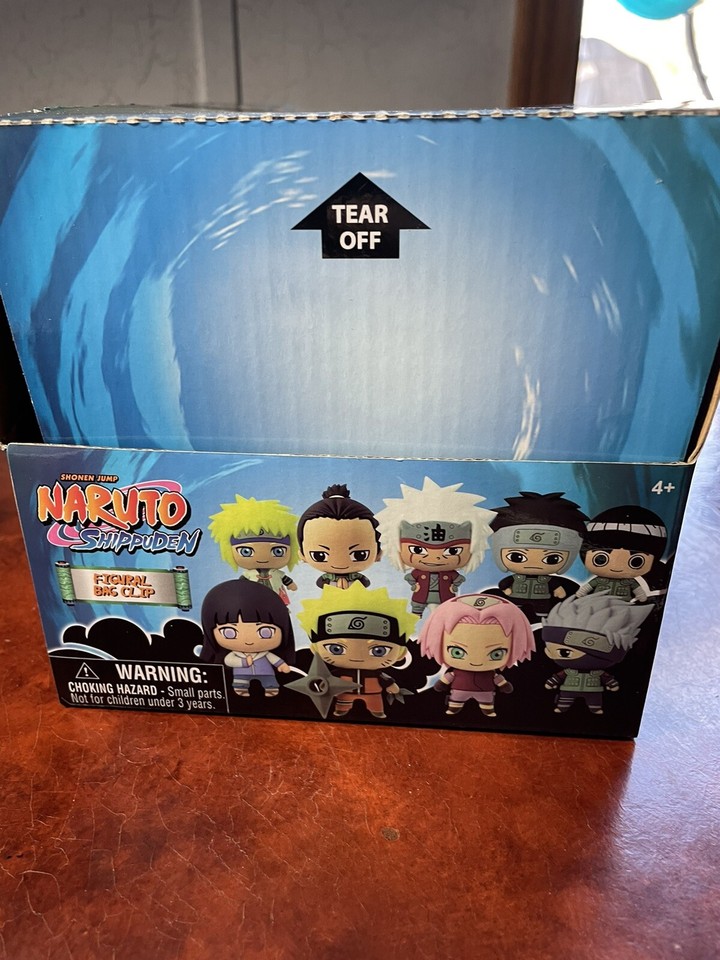 SHONEN NARUTO SHIPPUDEN Figural Bag Clip Toy Display 13x5.5x6 UNUSED ...