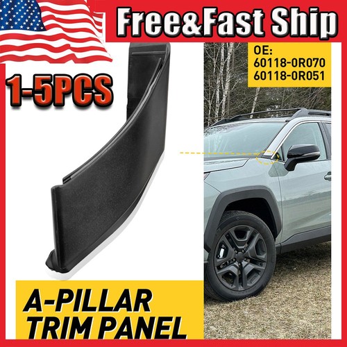 A-pillar Trim Panel Cover Black 60118-0R070 Fits Toyota RAV4 2019-2023 ...