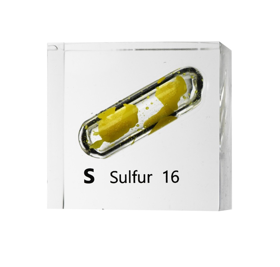 Sulfur 50mm Lucite Acrylic Cube for Element Collection USA SHIPPING | eBay