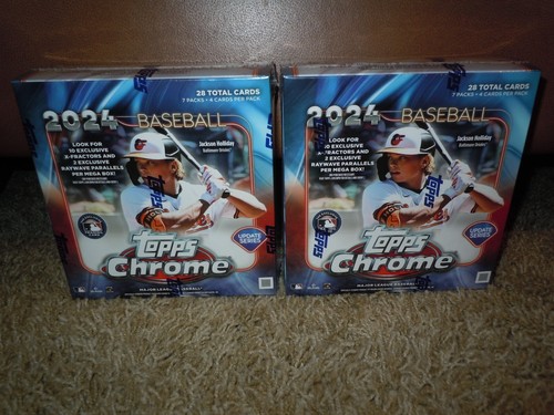 2024 TOPPS CHROME UPDATE MEGA 2 BOX LOT BASEBALL New Sealed Rookie ...