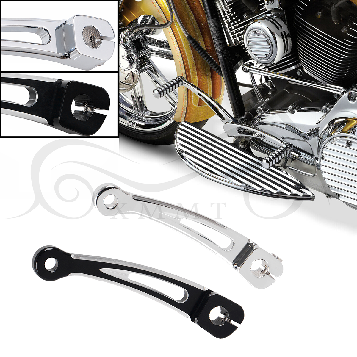 CNC Inner Shift Shifter Shaft Arm Rod Lever Fit For Harley Road King ...
