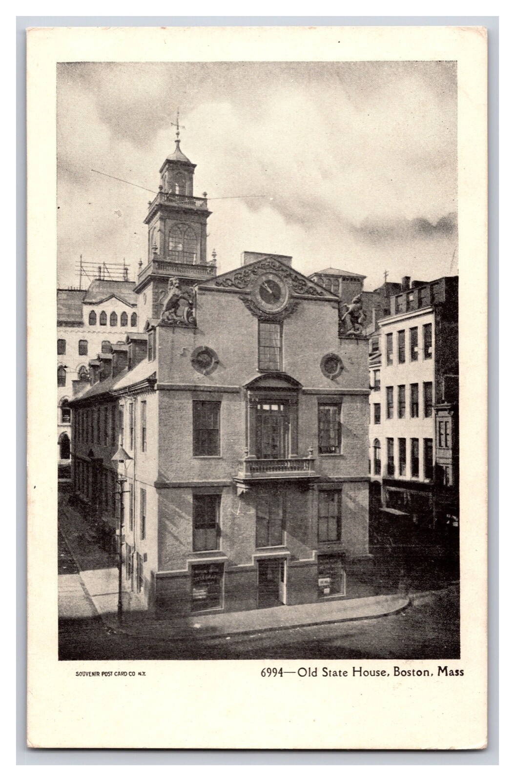 Vintage Early 1900s Old State House Boston Massachusetts Antique ...