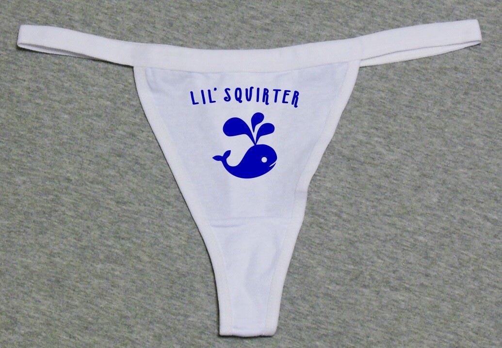 Sexy Little Squirter Funny Novelty Slut Cosplay Glow In Dark G-String Thong | eBay