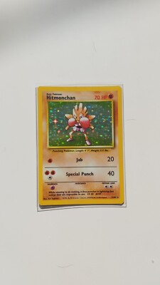 Hitmonchan Base Set Shadowless Holo 7/102 - Pokemon TCG | eBay Australia