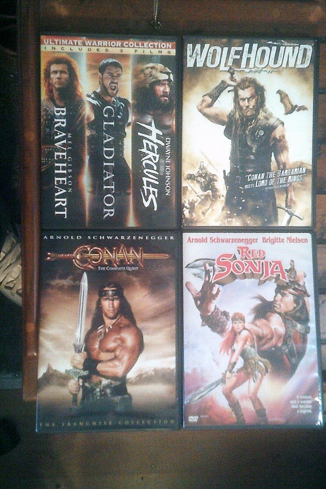 Braveheart, Gladiator, Hercules, Wolfhound, Conan 1 & 2, Red Sonja (DVD ...