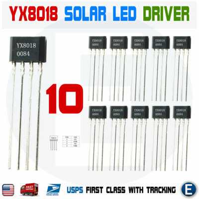 10PCS YX8018 LED Solar Boost Driver IC TO-94 8018 Converter Booster IC ...