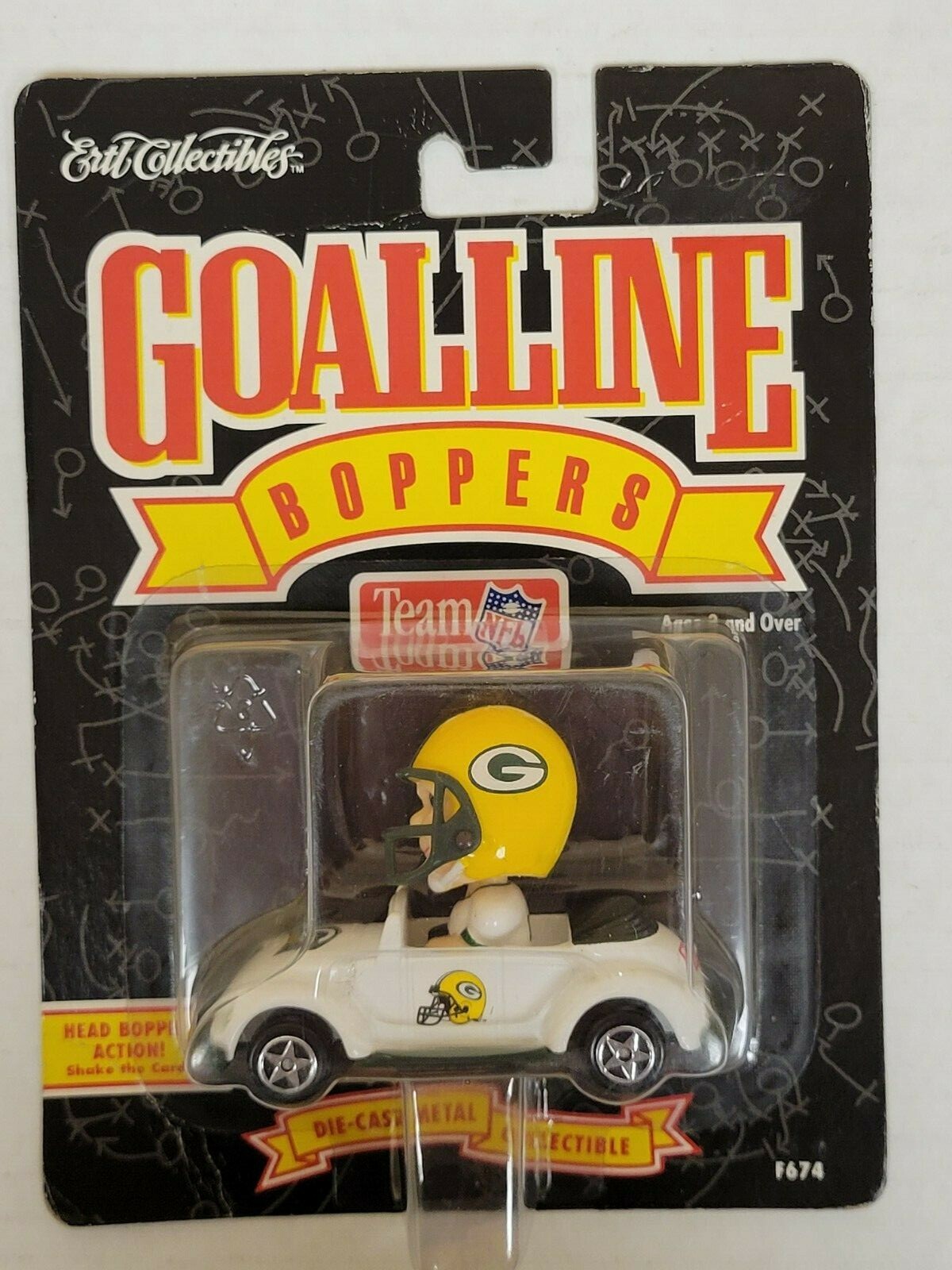 NFL Green Bay Packers GOAL LINE BOPPER CAR - 1996 Issue, NEW (Case of ...