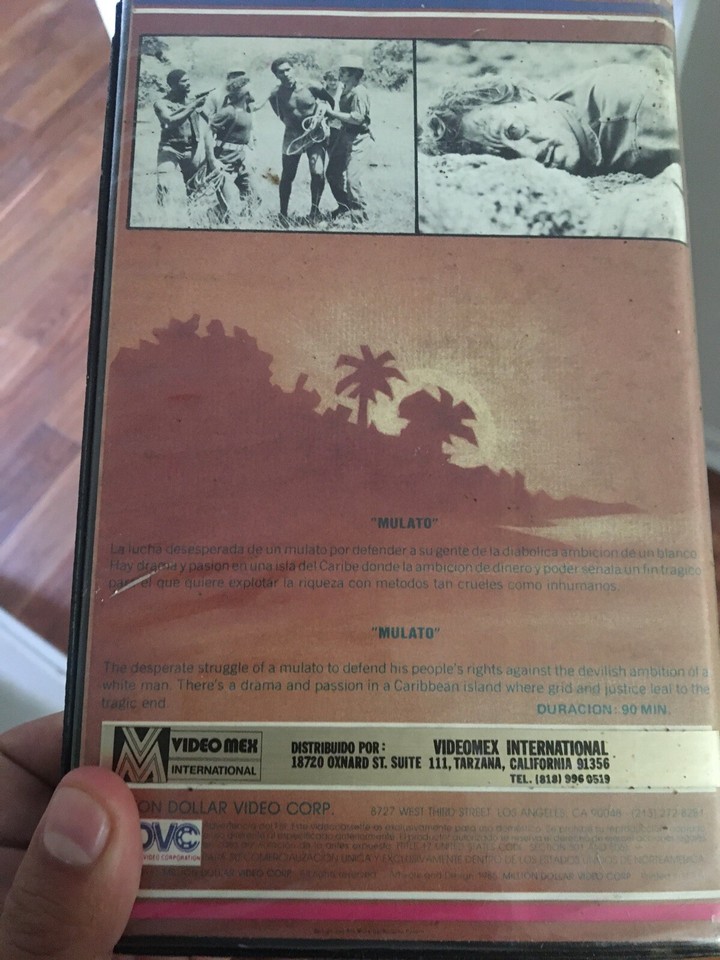 MULATO VHS MARIO ALMADA MDVC RARE SPANISH CULT ACTION VTG | eBay