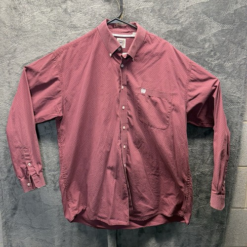 Cinch Shirt Men XL Cowboy Rodeo Western Geometric Argyle Button Front ...