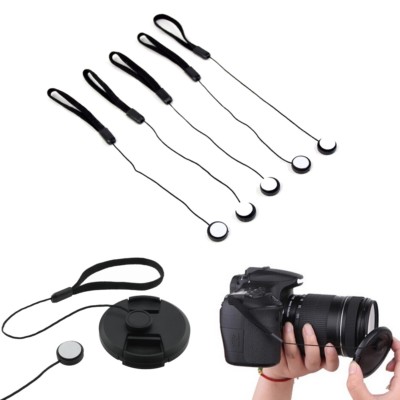 Lens Cover Cap Keeper Holder Rope String Tether Strap For All DSLR ...