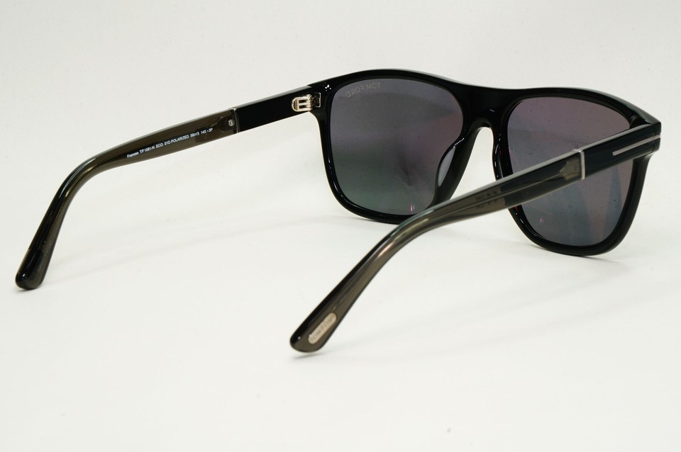 Tom Ford Sunglasses Black Polarised Square Frances FT1081-N TF 1081-N ...