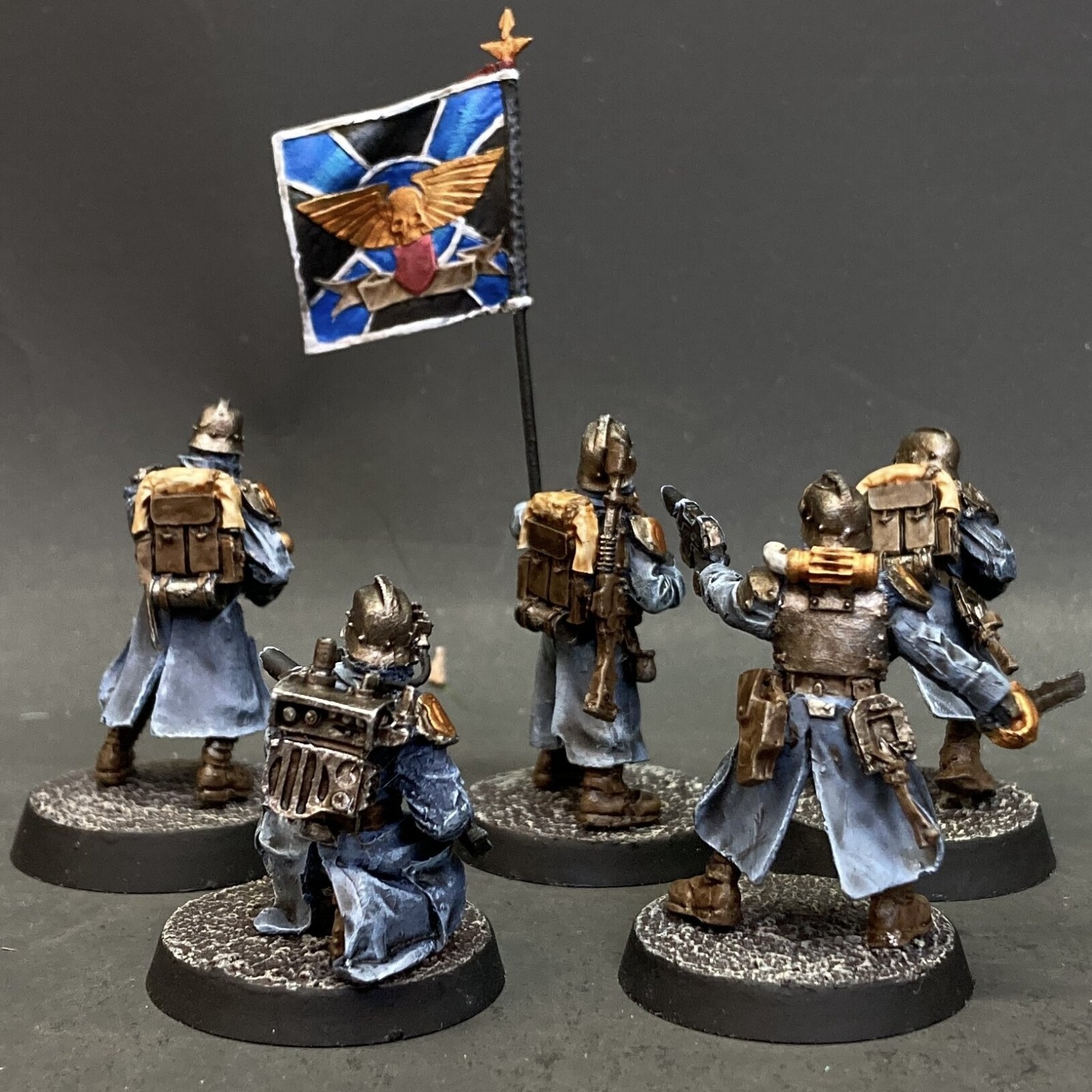 Warhammer 40K Death Korps of Krieg Command Squad Presale Painted ...