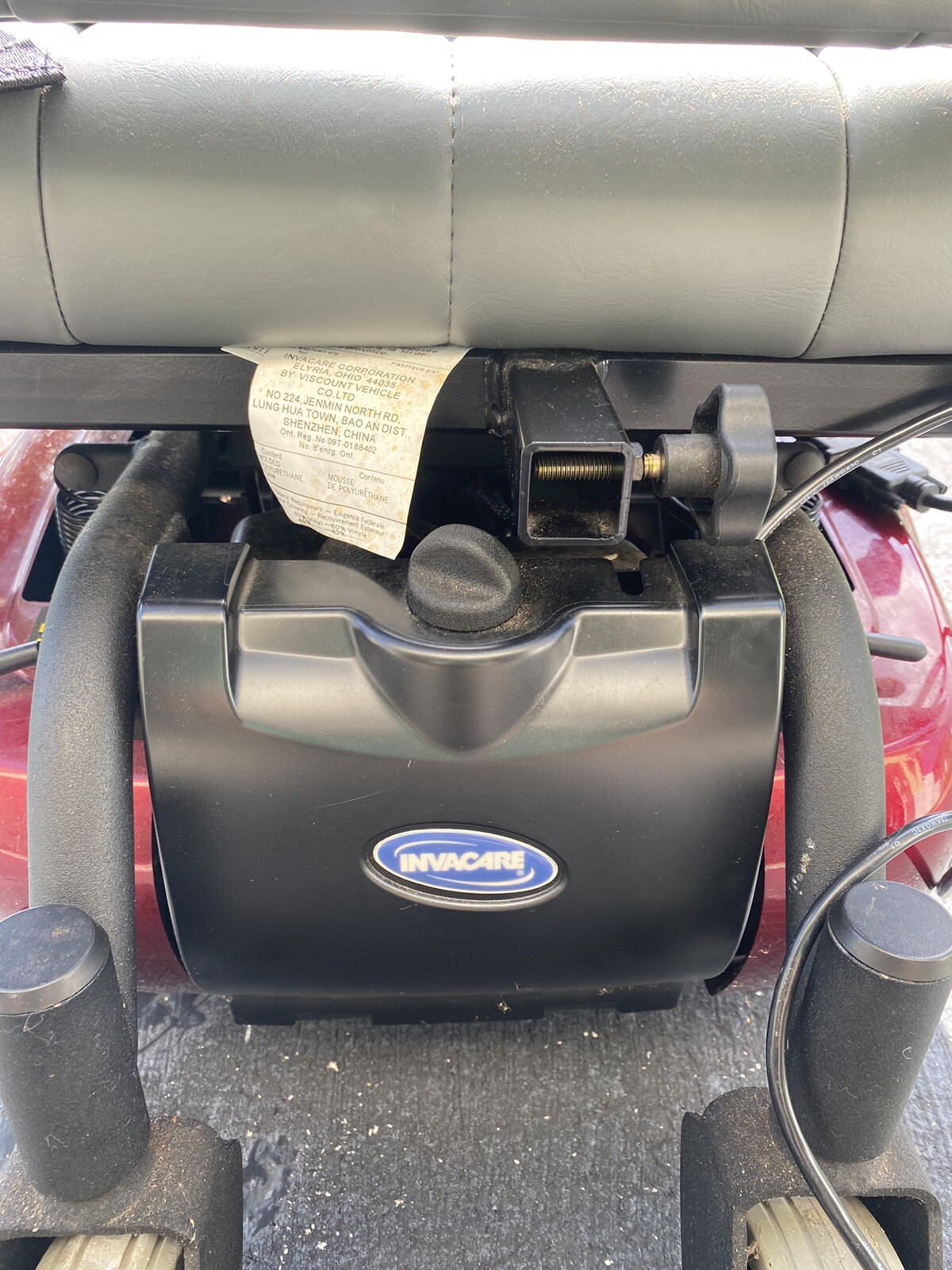 INVACARE PRONTO M41 SURESTEP POWER WHEELCHAIR - 20" SEAT WIDTH (RED ...