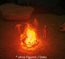 S864 Campfire With LED Flickering Flame Fire for Model Railroad Track ...