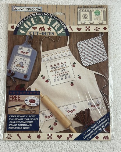 NOS Vtg Daisy Kingdom Country Cut-Outs No-Sew Appliqués Grandma’s ...