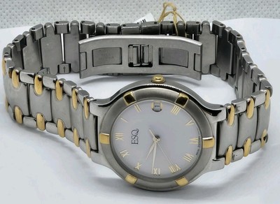 New Men's Calendar Quartz Watch From ESQ By Bulova New Battery Very ...