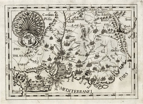 Provence France Kapuziner Frankreich Capuchin carte map Karte ...