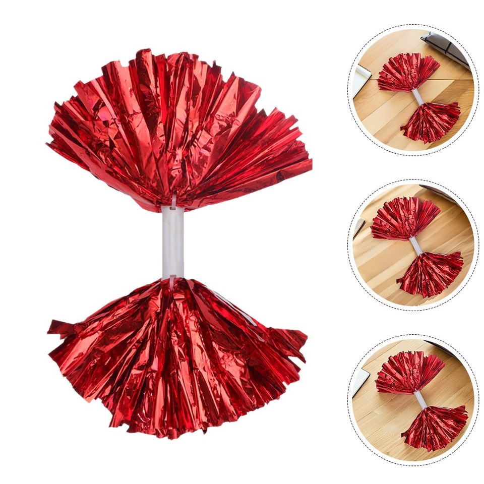 4 Pcs Games Pompom Cheer Props Cheering Cheerleading Hand Flower | eBay