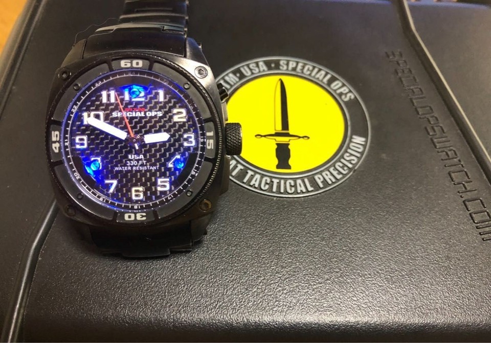 MTM SPECIAL OPS Black Hawk Black Men's Watch With Accessories Used | eBay