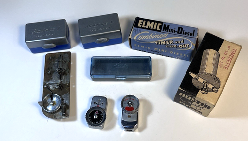 Vintage free flight timers lot of 7, Elmic Austin Maiko Waltz Autoknips ...