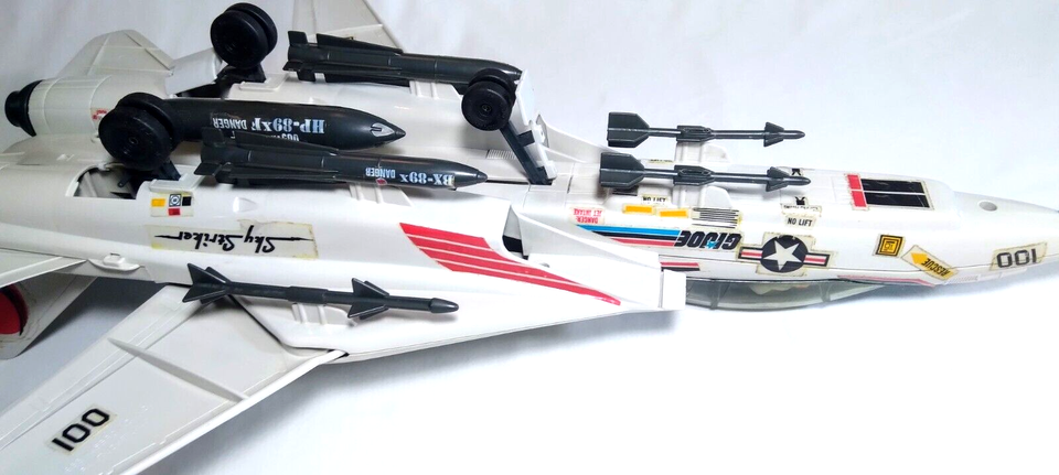 Vintage 1983 GI Joe Skystriker XP14F Combat Jet Ace Figure Helmet ...