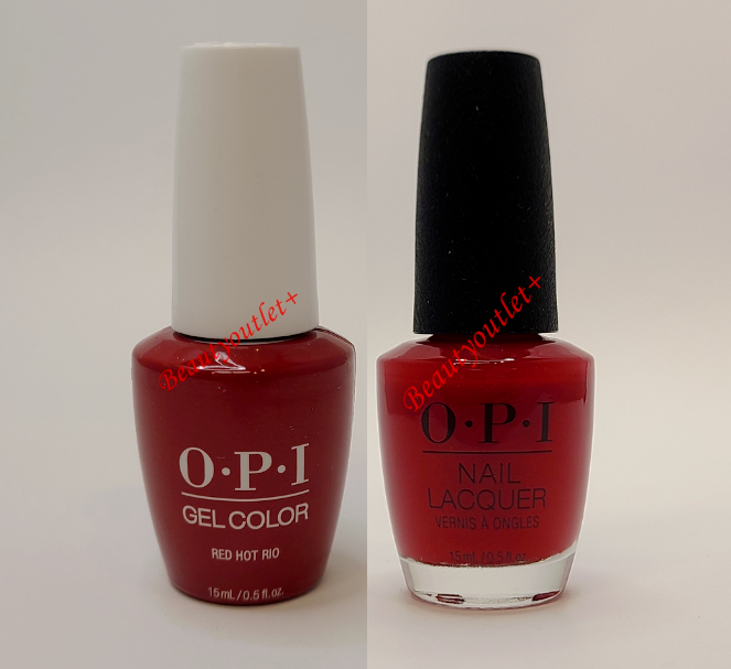 OPI Soak Off Gel Polish/ Nail Lacquer/ Duo A70 Red Hot Rio 0.5oz | eBay