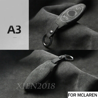 For McLaren 720S 570S 570GT 600LT Suede Leather Car Remote Key Shell ...