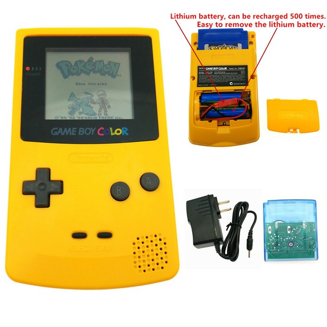 Multi Colors Rechargeable Nintendo Game Boy Color Console + Game Card ...
