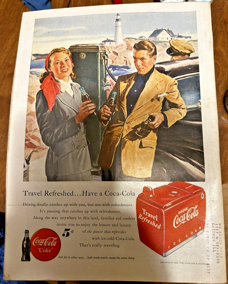 VG May 9, 1949 TIME Magazine- MacArthur of Japan on Cover COCA COLA AD ...