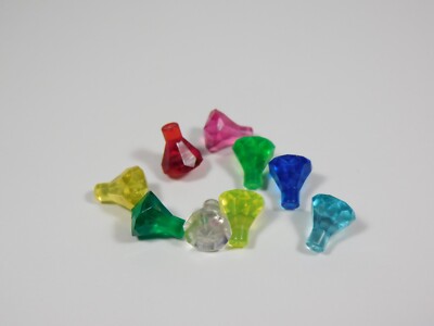 LEGO 9 Gems Jewels Trans Red Blue Pink Yellow Green Minifig P11 | eBay